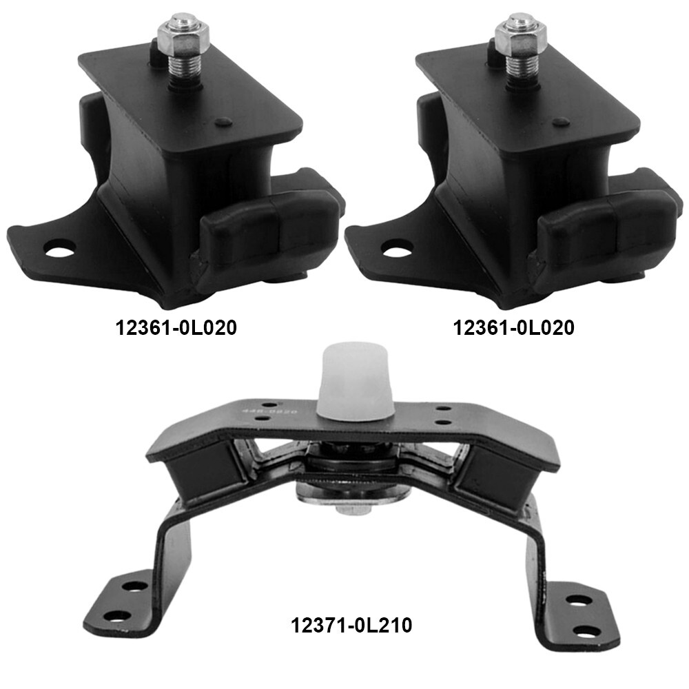 Front LH & RH Engine Mounts W. Rear Trans Mount 3PCS for Toyota Hilux ...
