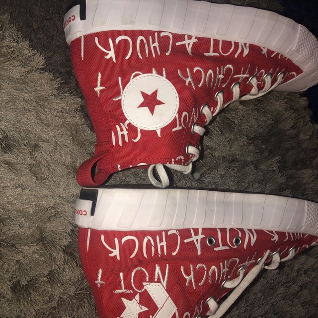 Size 10 - Converse UNT1TL3D High Not A Chuck - Red for sale online | eBay