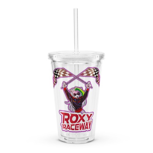 Roxy Raceway Roxanne Wolf FNAF Clear Plastic Tumbler | eBay