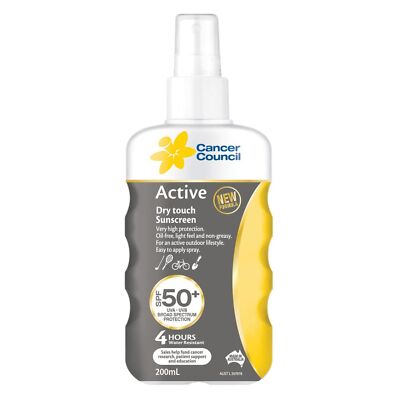 CAN/C CANCER COUNCIL ACTIVE SPF50+ PUMP 200ML SUNSCREEN SPF50 PLUS ...