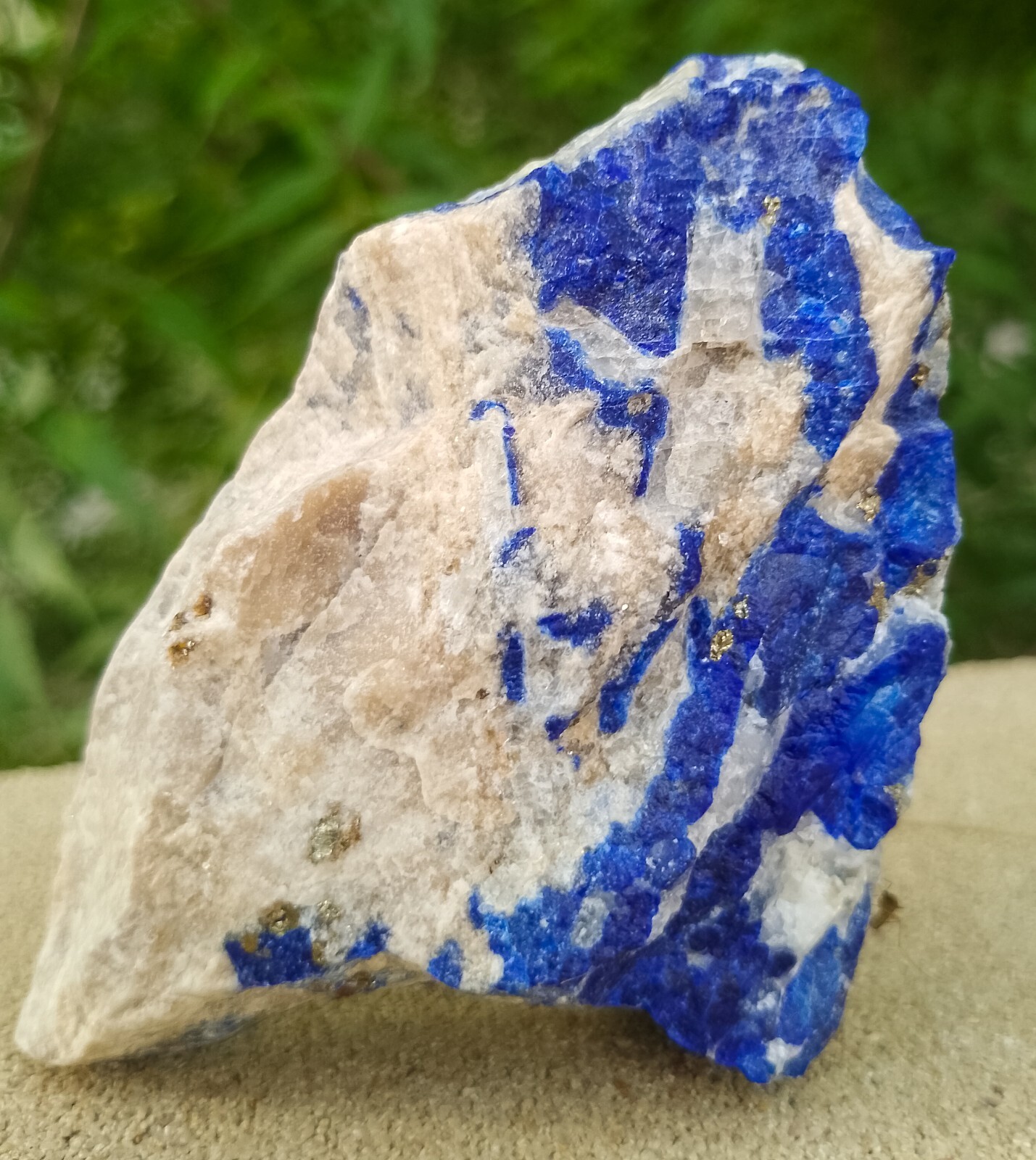 100% Natural 233g Deep Blue Lapis Lazuli with pyrite in Matrix from ...