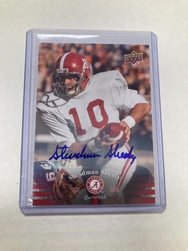 2012 Upper Deck Alabama STEADMAN SHEALY base AUTO football card - FREE ...