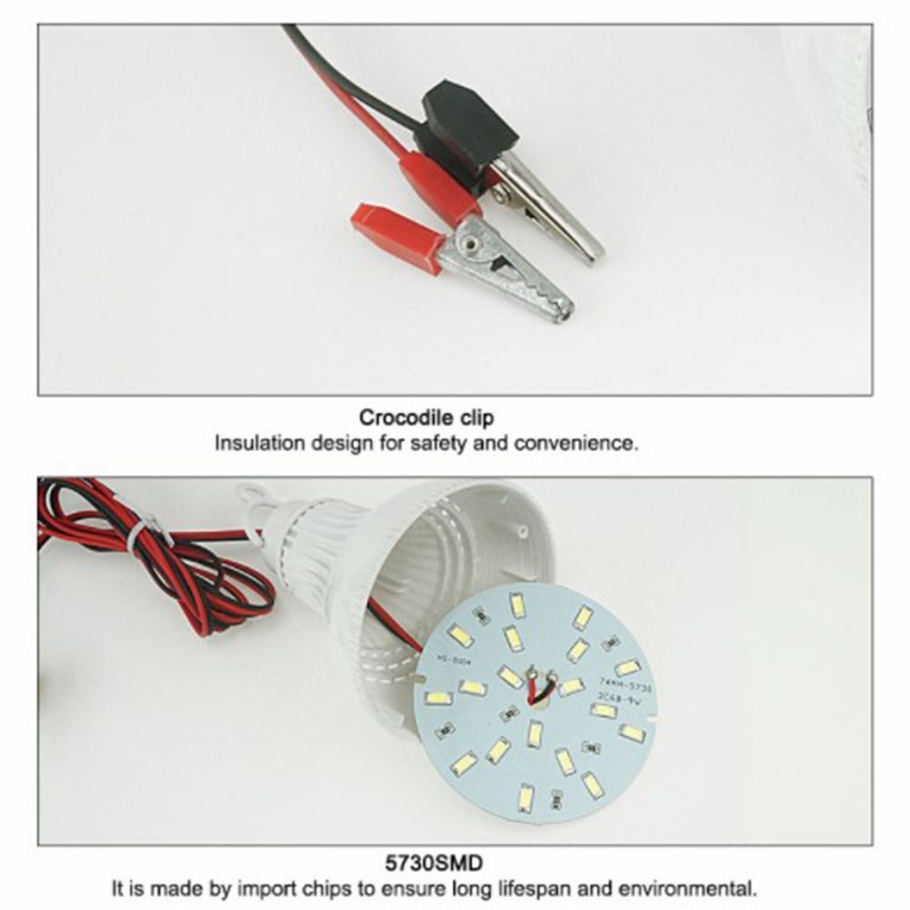 New Clip Outdoor Emergency Camping Lamp Clip Light 12V Bulbs Hunting ...