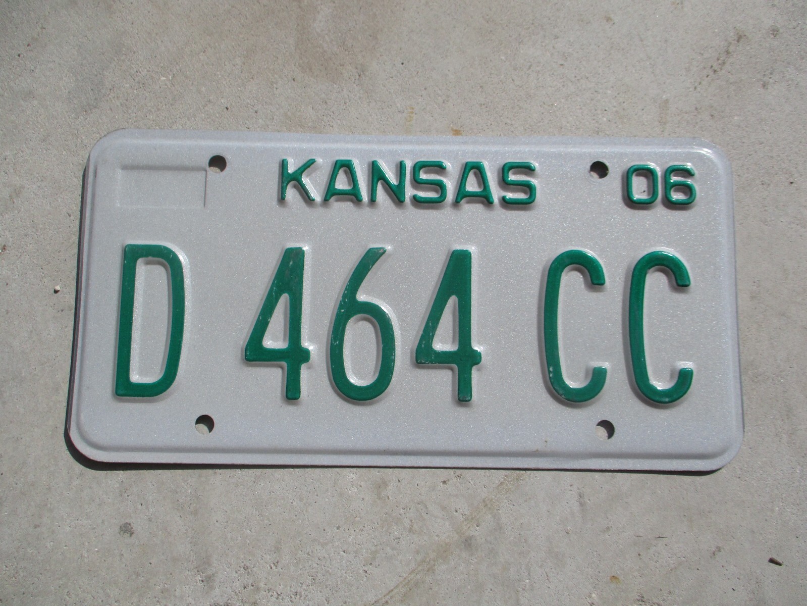 Kansas 2006 Dealer license plate # D 464 CC | eBay