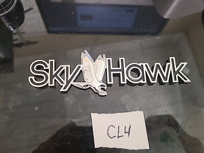 NOS BUICK SKY HAWK PLASTIC STICK ON EMBLEM OEM GM ...READ DESCRIPTION ...