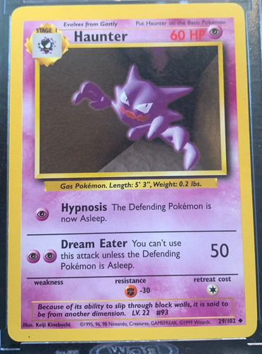 Pokémon TCG Haunter Base Set 29/102 Regular Unlimited Uncommon | eBay