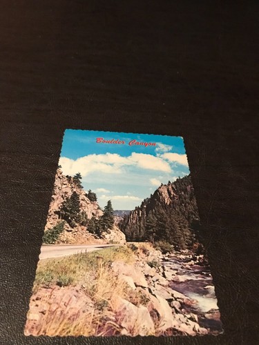 VINTAGE UNPOSTED POSTCARD BOULDER CANYON - BOULDER - COLORADO | eBay