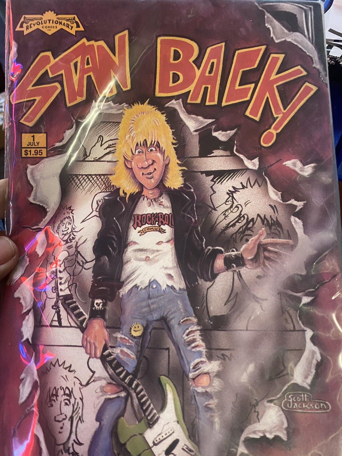 Stan Back Comic Book 1990 Vol 1 #1 First Print Revolutionary Comics ...