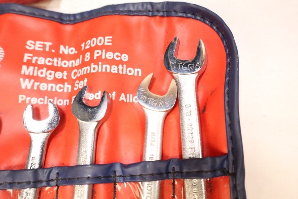 Proto 1200E Fractional 8-Piece Midget Combination Wrench Set | eBay