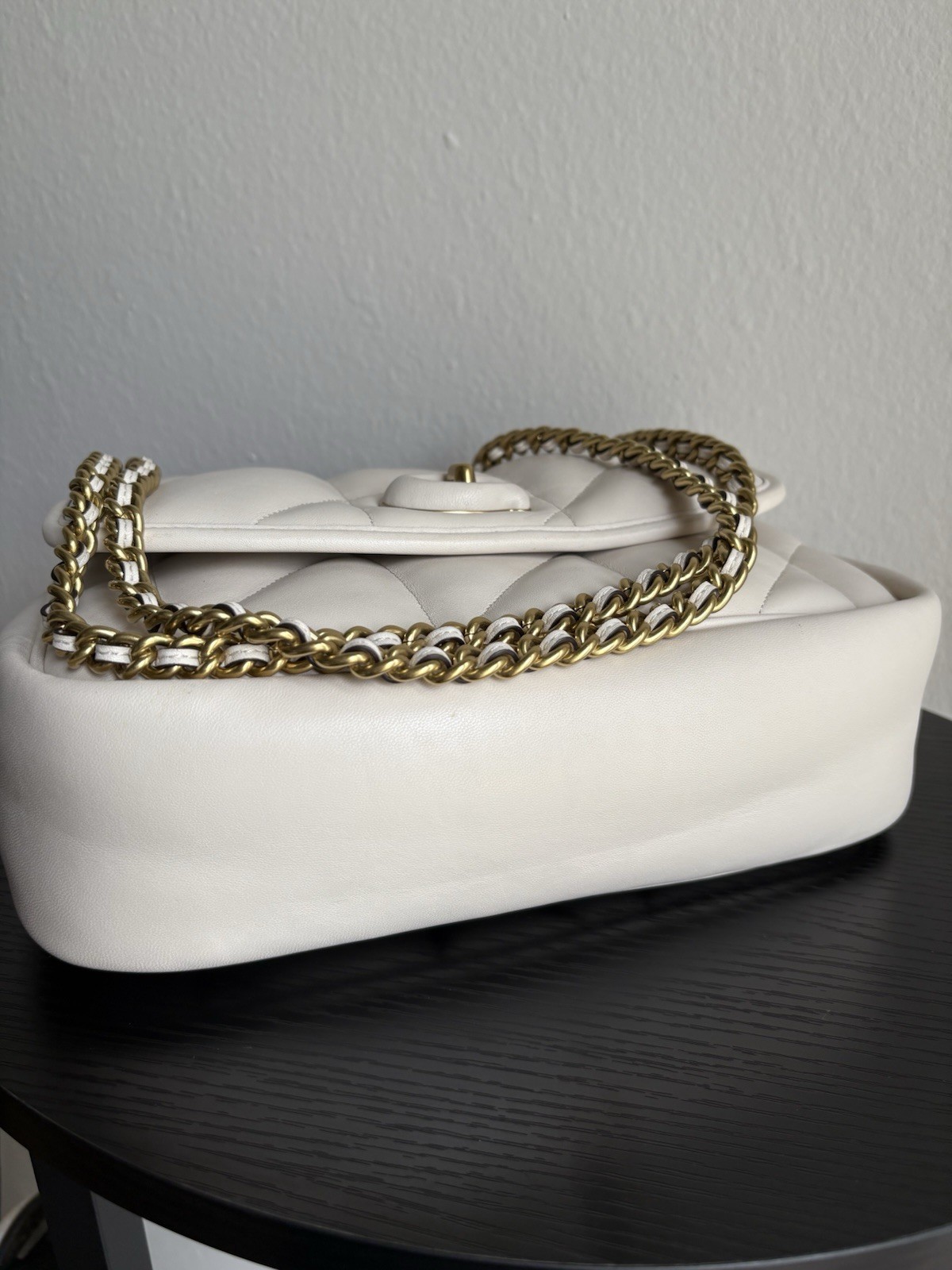 Coach pillow Madison quilted shoulder bag color chalk | eBay