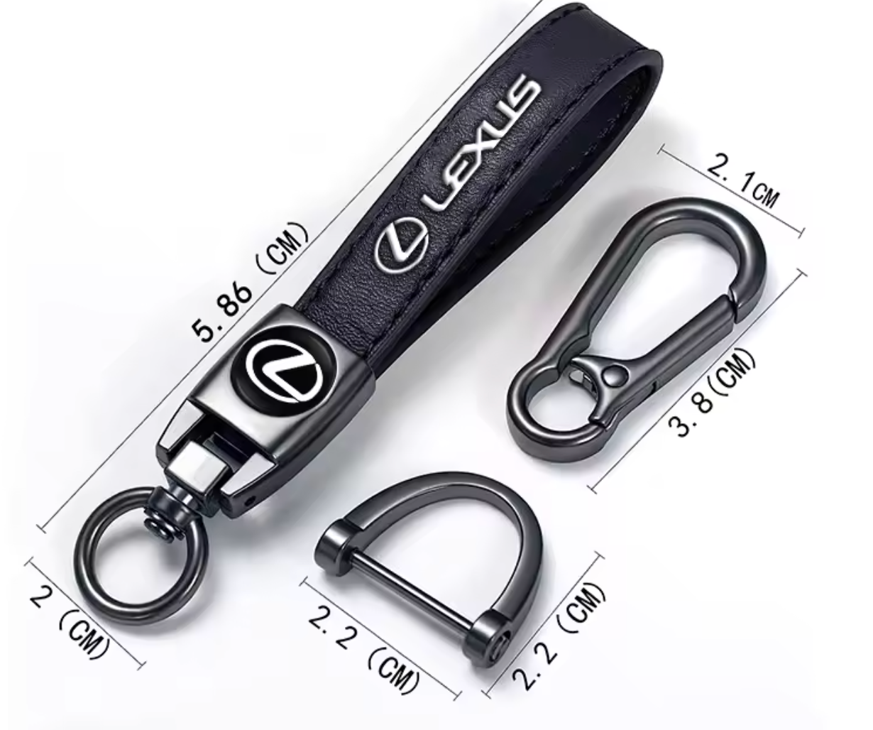 Lexus Leather Keychain Set – Premium Car Key Ring & Lanyard | Free US ...