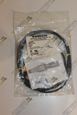 Turck, PKG 3Z-2/S90, U0065, 3 Pin Female Cordset Cable Plug Connector ...
