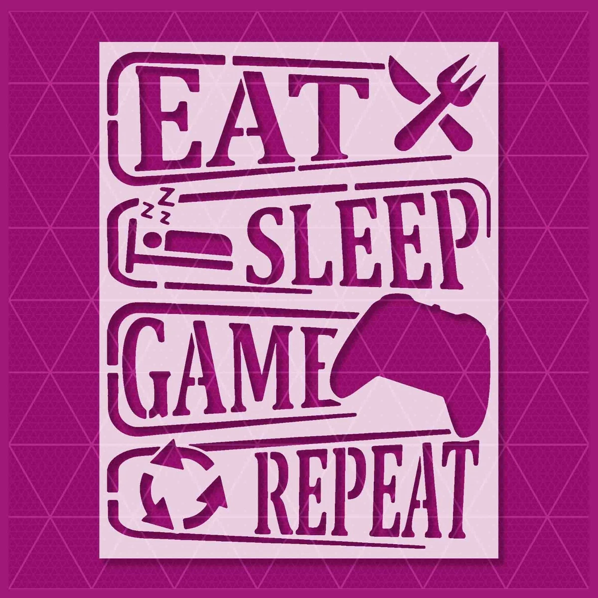 Video Game Stencil