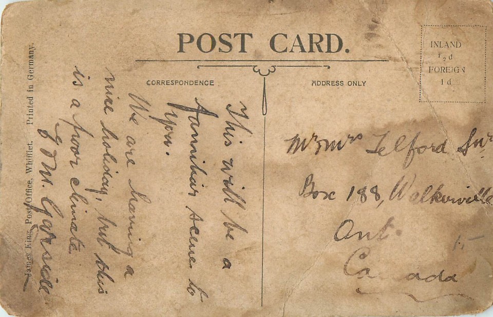 Vintage Real Photo Postcard Whifflet St Coatbridge Scotland RPPC Early ...