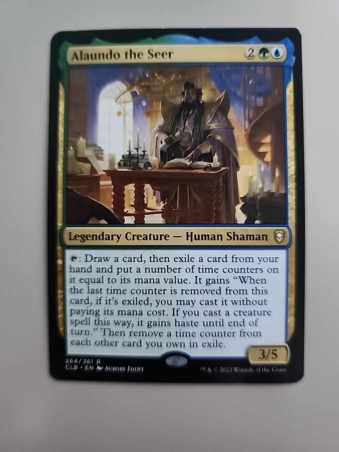 MTG Alaundo the Seer Commander Legends: Battle for Baldurs Gate 264/361 ...