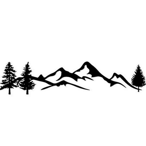 Car Stickers Decals Reflective Forest Mountain Decor For SUV Offroad RV ...
