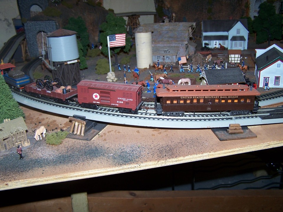 48" x 48" HO Scale Civil War Display Layout ("Gettysburg") Complete | eBay