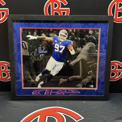 Dexter Lawrence Autographed & Framed 16x20 Photo New York Giants ...