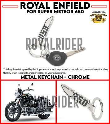 Royal Enfield "METAL KEYCHAIN CHROME" FOR Super Meteor 650 | eBay Australia