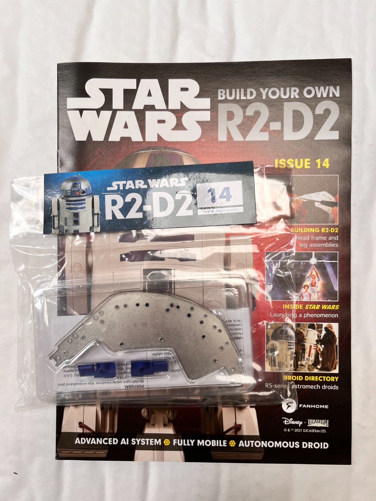 1:2 SCALE FANHOME STAR WARS BUILD YOUR OWN R2-D2 ISSUE 14 COMPLETE WITH ...