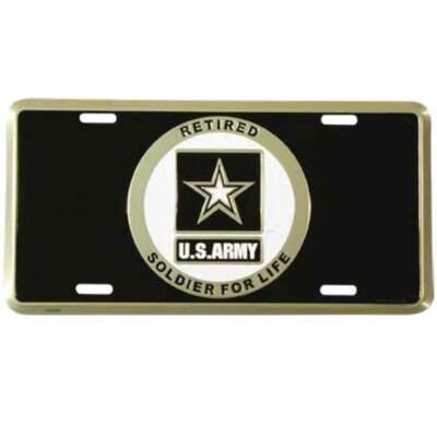 US Army Soldier for Life RETIRED License Plate | eBay
