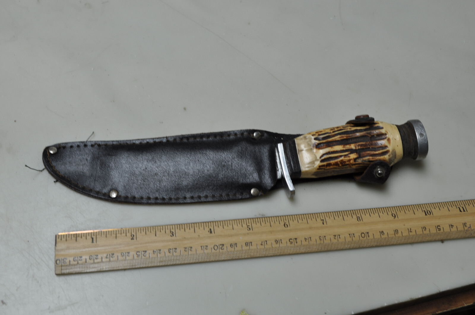 Vintage KASSNAR REPUBLIC of IRELAND Fixed Blade KNIFE, with sheath see ...