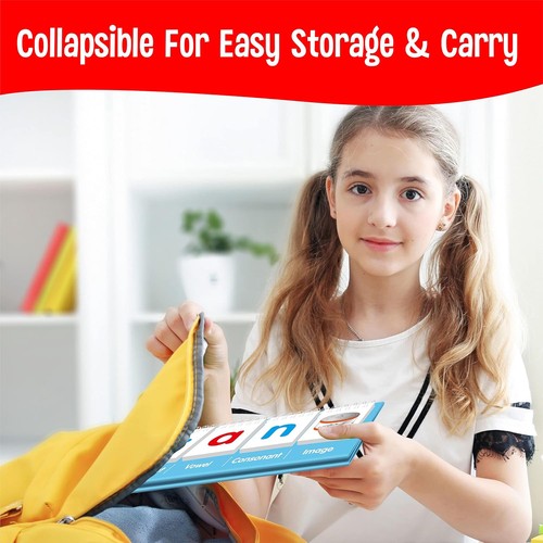 CVC Word Flip Chart, Double Sided 40 Short Vowel Words | eBay