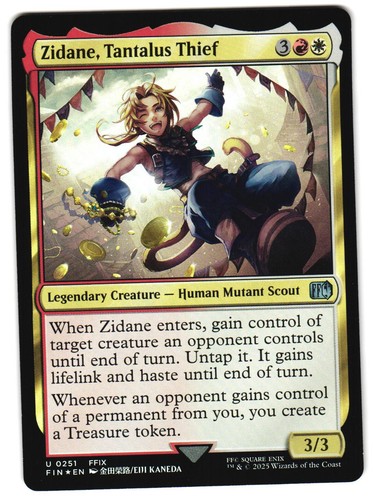 Zidane, Tantalus Thief Foil 251 U FINAL FANTASY MTG | eBay