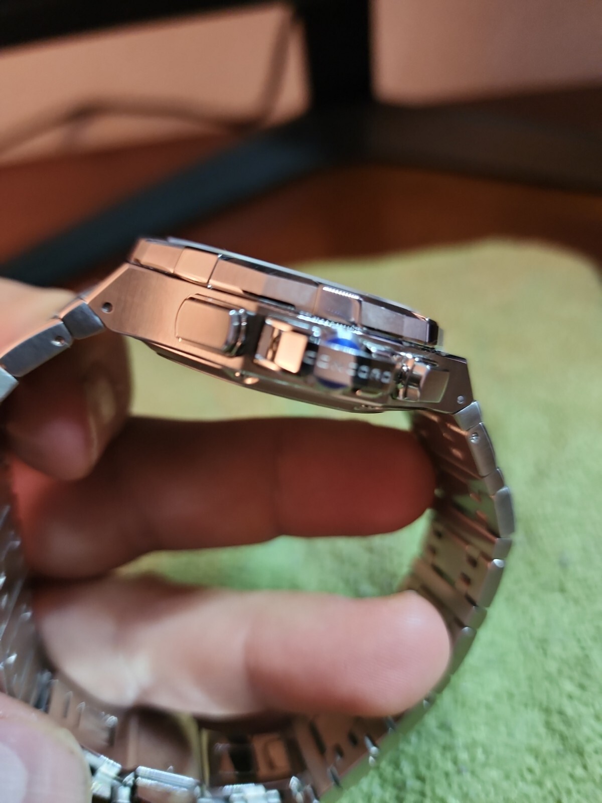 RARE! Concord Saratoga Chronograph Automatic Bracelet Watch 43mm Panda ...