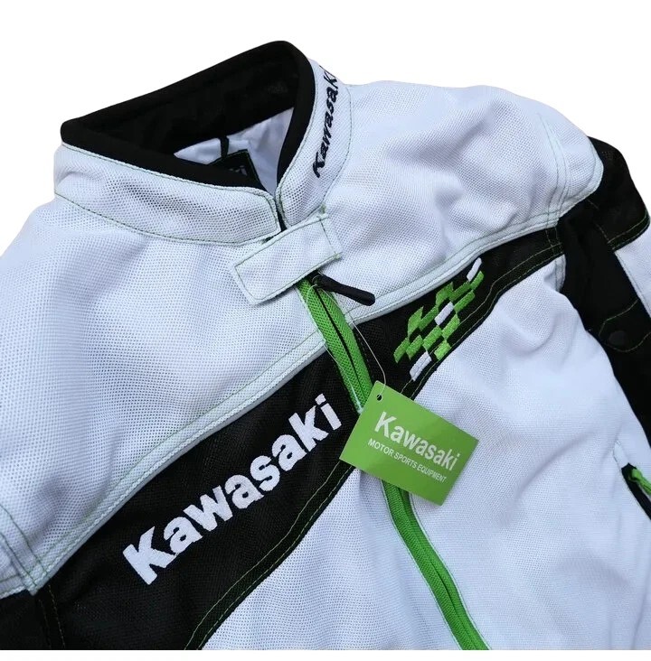 New Kawasaki Motorbike Racing Motorcycle Riding Mesh Fabric Bikers ...