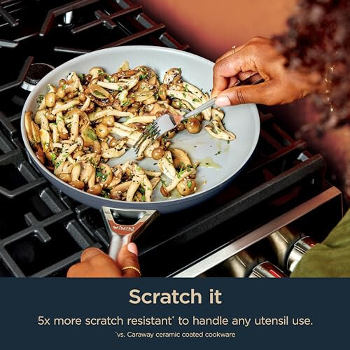 Ninja NeverStick Ceramic Pro 10-Piece Cookware Set, Non-Stick Pots ...