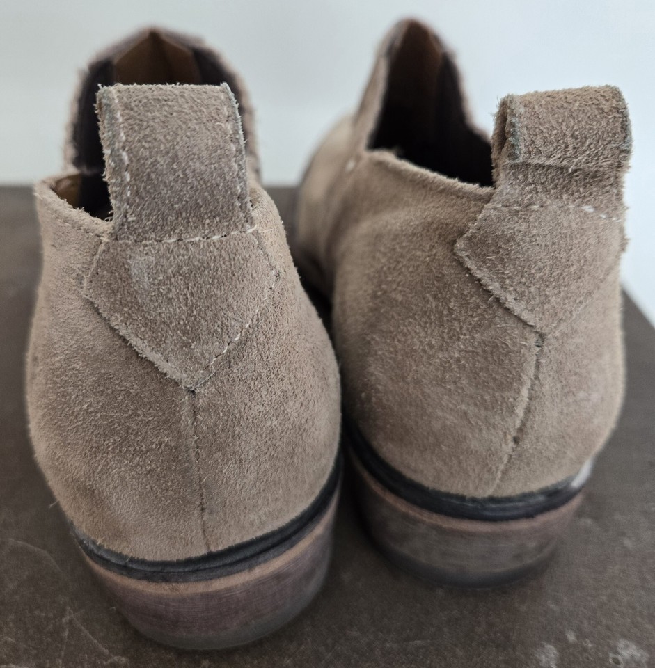 Frye Billy Shootie Boots Beige Suede Size 8 Western Booties | eBay