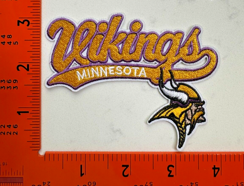 Minnesota Vikings Embroidered Iron/Sew On Patch Team Badge - Free Shipping | eBay