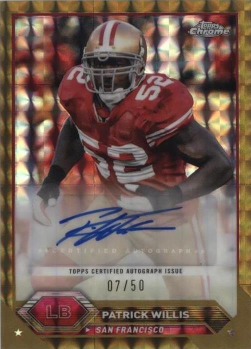 2023 Topps Composite - Topps Chrome Autographs Patrick Willis #TCA-PW ...