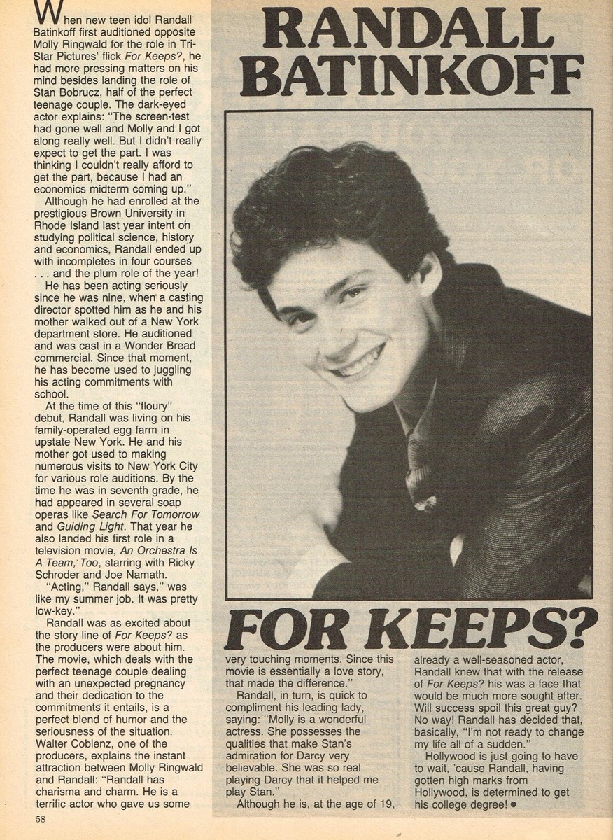 Randall Batinkoff Teenage Meet The Amazing Cast Of Angie: Lost Girls.