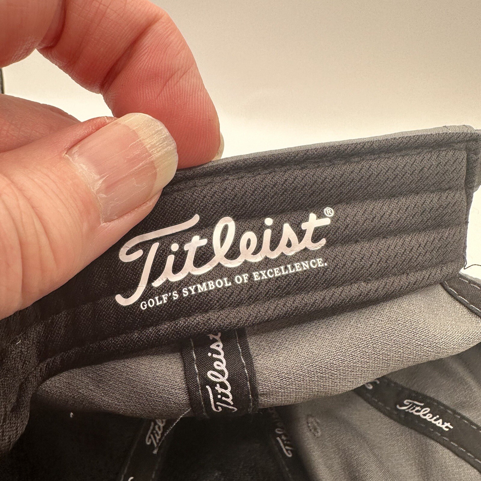 Titleist Adjustable Golf Hat Gray 3D Logo Embroidery Patch Golfing ...