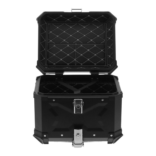 45L Motorcycle Rear Top Box Aluminium Alloy Tail Carrier Tool Luggage ...