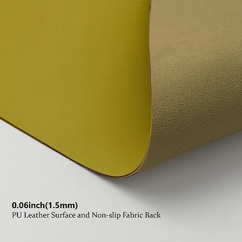 Leather Desk Mat - Non-Slip PU Desk Pad for Office and Home - Desk ...