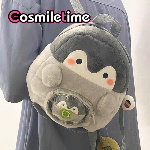 Penguin Plush Backpack Storage Shoulder Messenger Bag Schoolbag Stuffed ...