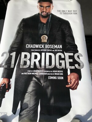 21 BRIDGES ORIGINAL DOUBLE SIDED MOVIE POSTER - CHADWICK BOSEMAN - 27"x ...