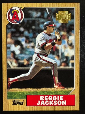 Reggie Jackson 2001 Topps Archives Reprint Baseball Card California ...