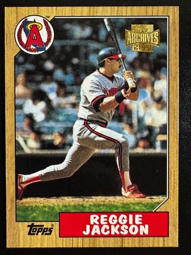 Reggie Jackson 2001 Topps Archives Reprint Baseball Card California ...