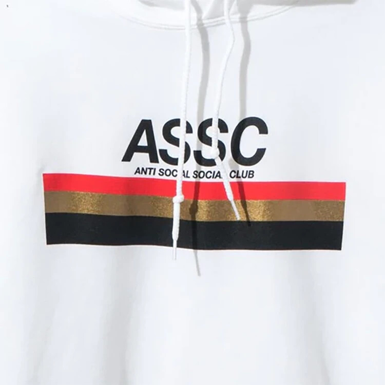 Anti Social Social Club Type R Hoodie White ASSC Men Size Large BRAND ...