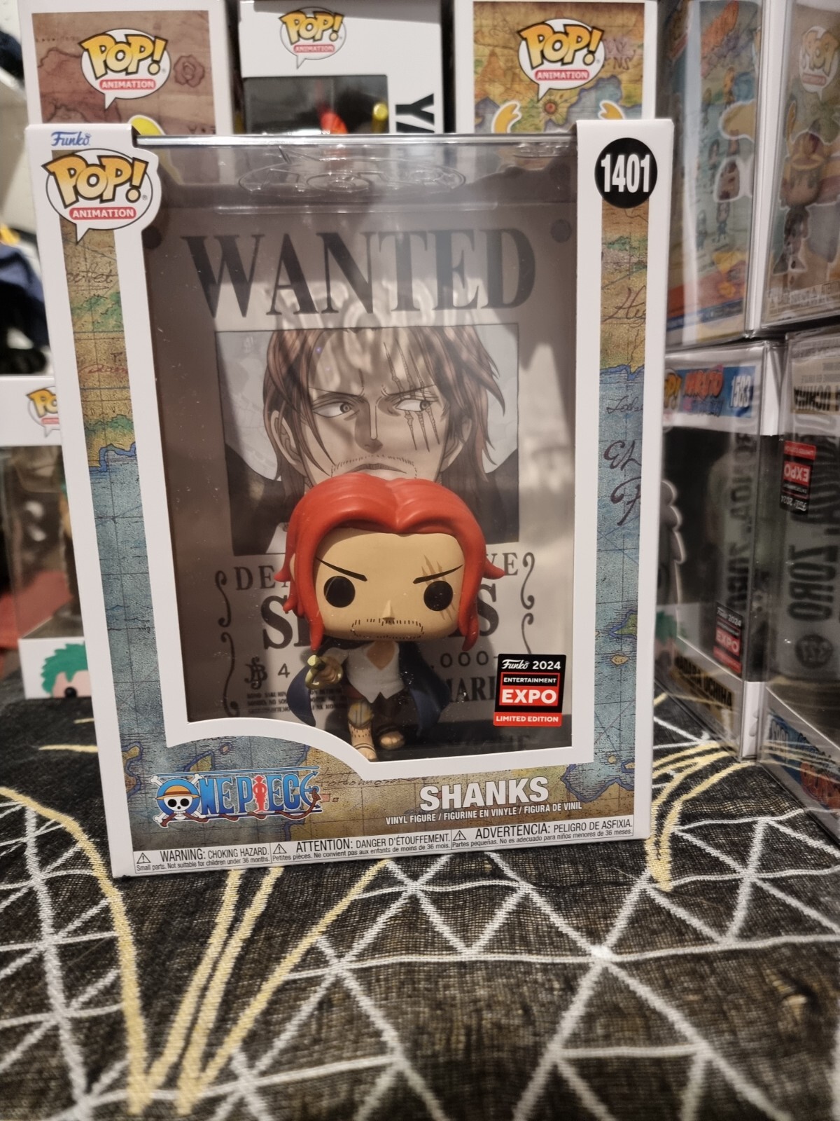 RARE NEW C2E2 2024 FUNKO POP ONE PIECE SHANKS WANTED POSTER SHARED ...