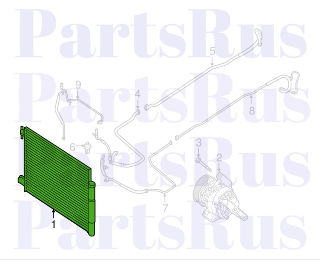 Genuine Smart FORTWO Refrigerant Condenser 4535000054 for sale online ...