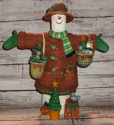 Lang & Wise Red Cape & Coat Snowman Figure SD 1st Ed.1998 No Box | eBay