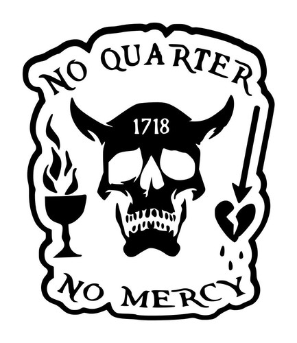 No Quarter Decal #1 5.5"x6.5" Choose Color | eBay