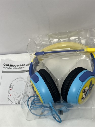 Disney Stitch Kids Gaming Headset Adjustable Foldable And Wired W/Mic 3 ...