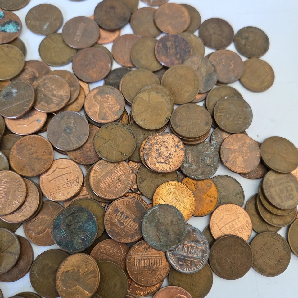 Wheat pennies Up To New Pennies And New And Old Nickels for sale Mixed ...