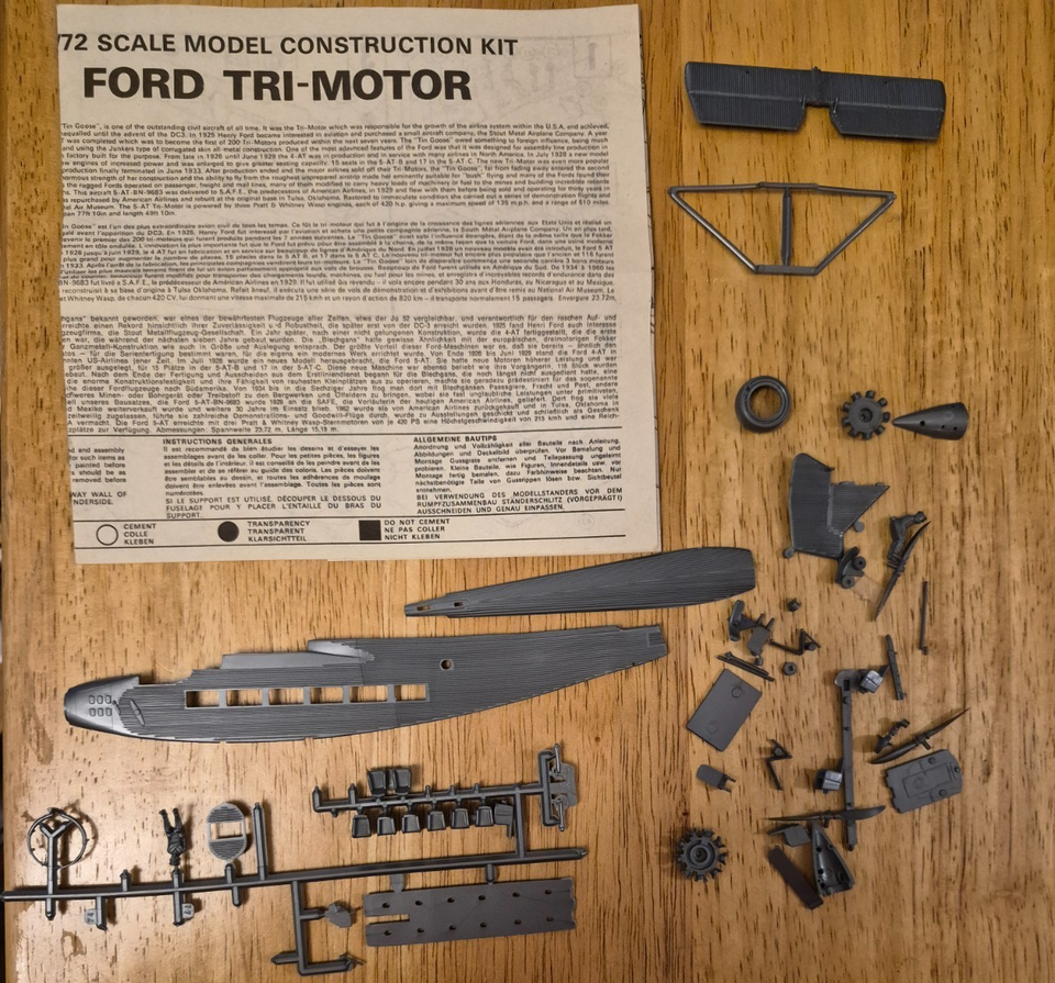 Two Airfix model kits. 1:72. 2 x Ford Tri-motor | eBay UK